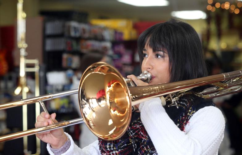 Instrument winner flying into future with new trombone