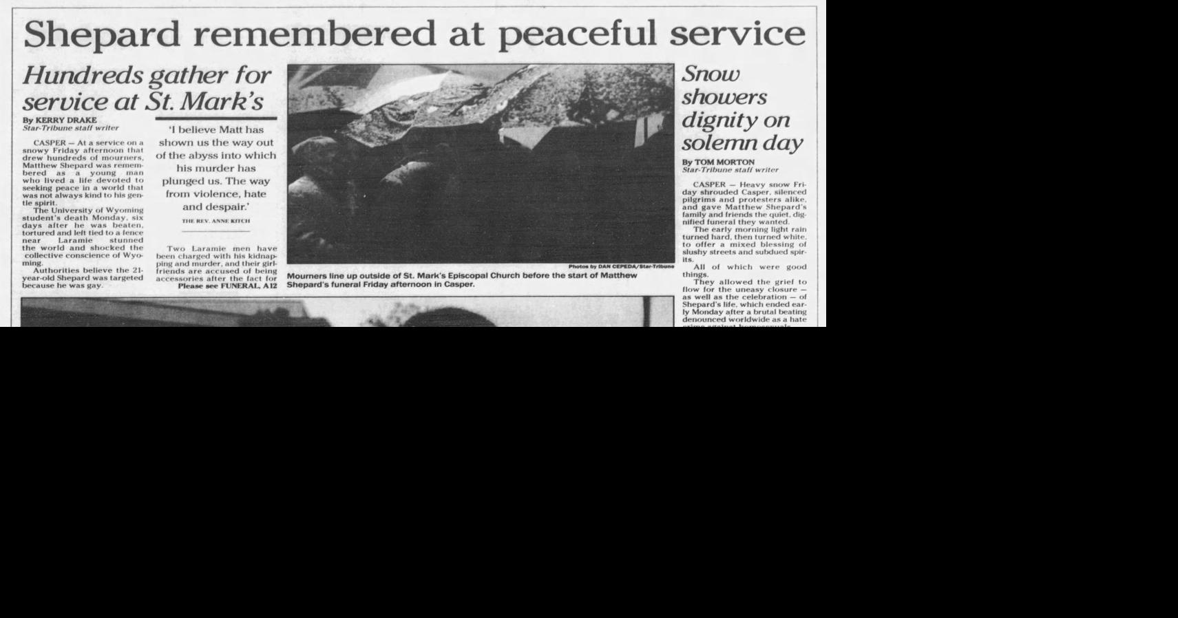 The Casper Star-Tribune's coverage of Matthew Shepard's death, trials ...