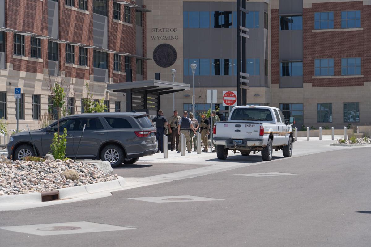 State of Wyoming building evacuated after threatening calls