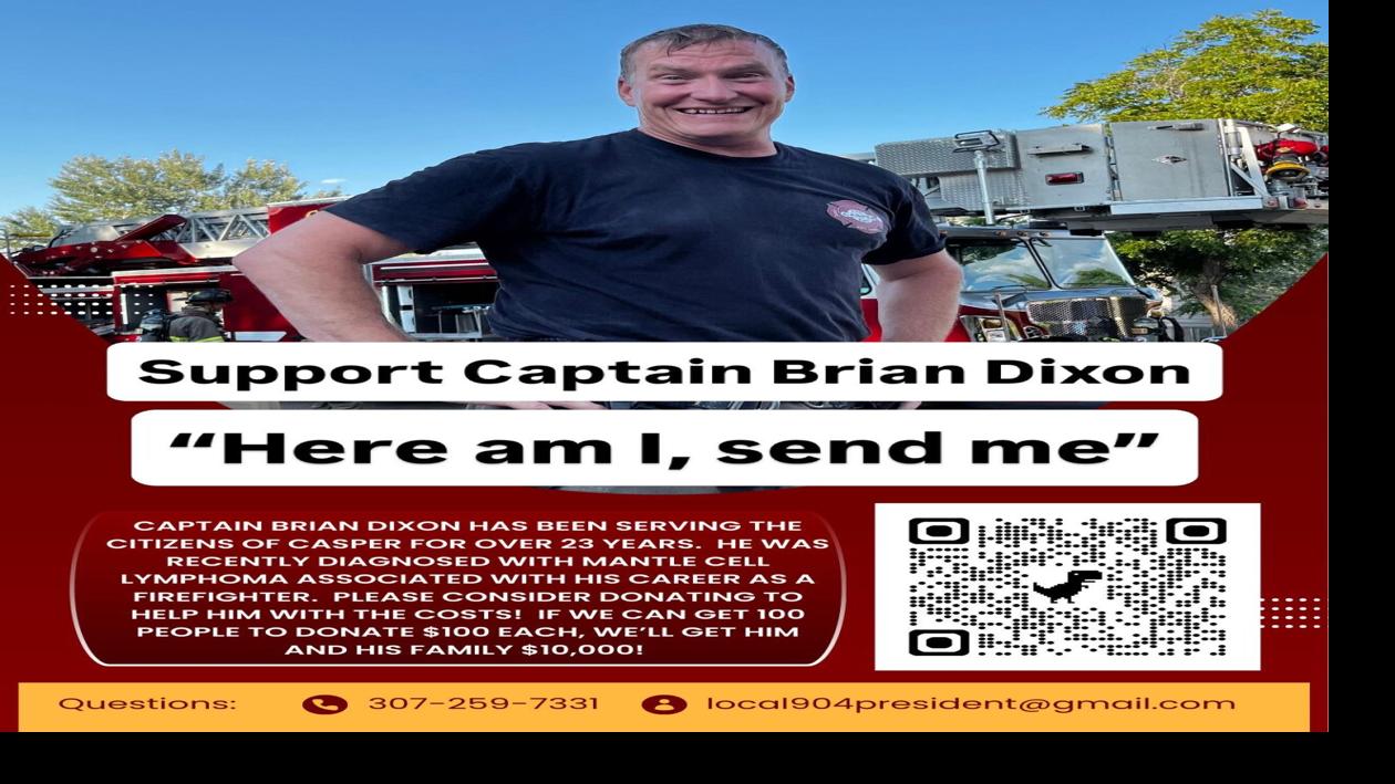 Casper firefighter nears fundraising goal after cancer diagnosis