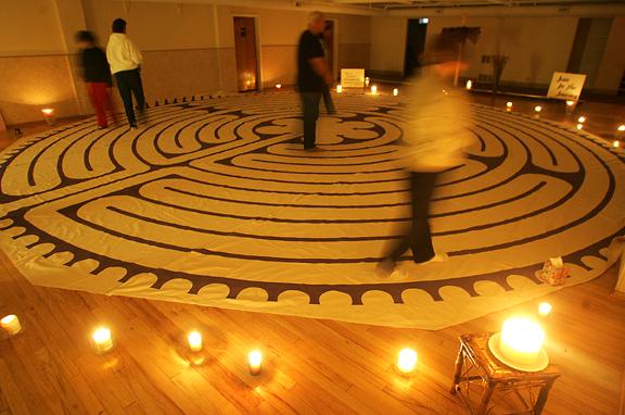 Labyrinth connects walkers with God