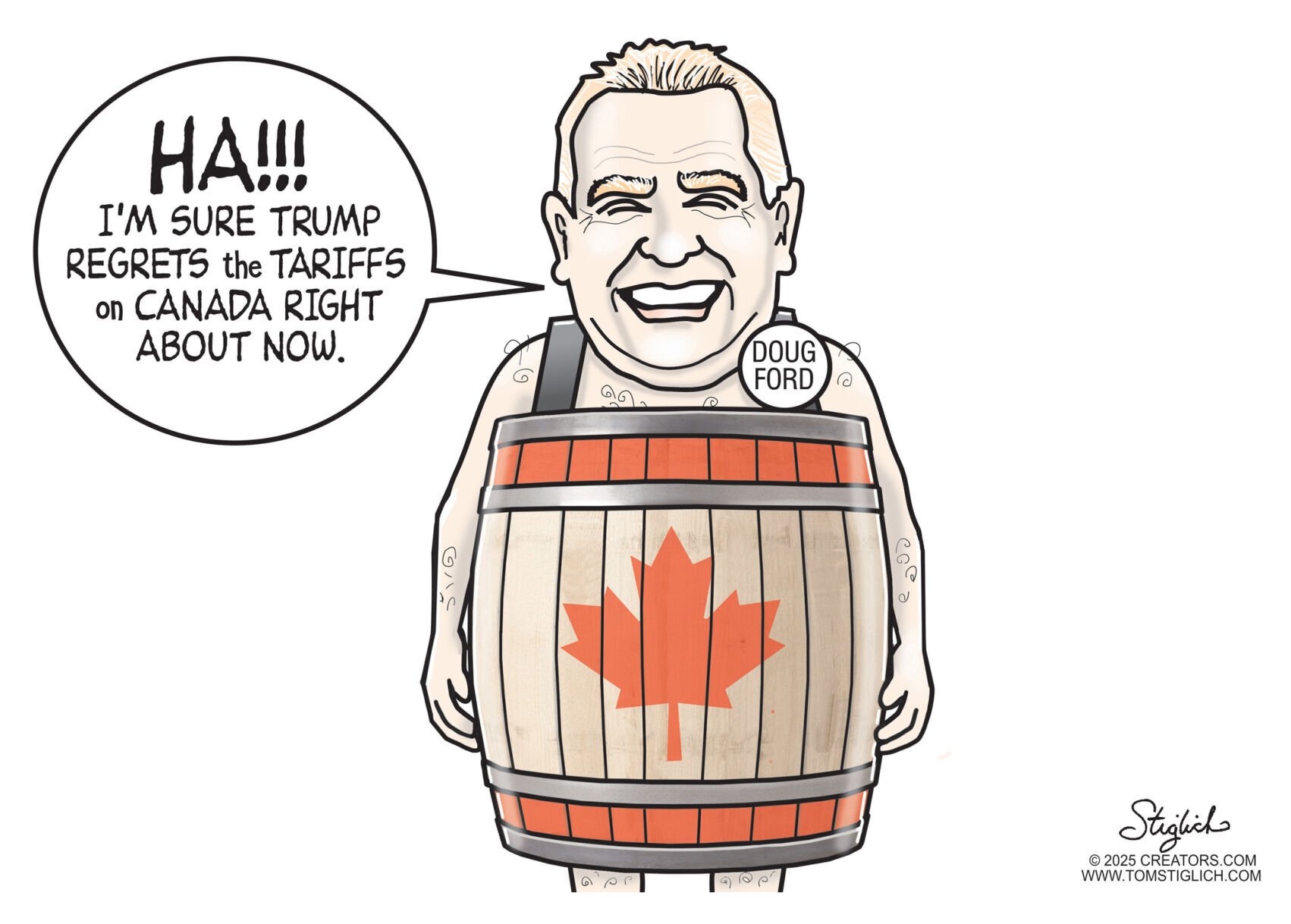 12 political cartoons tackle Donald Trump's tariffs