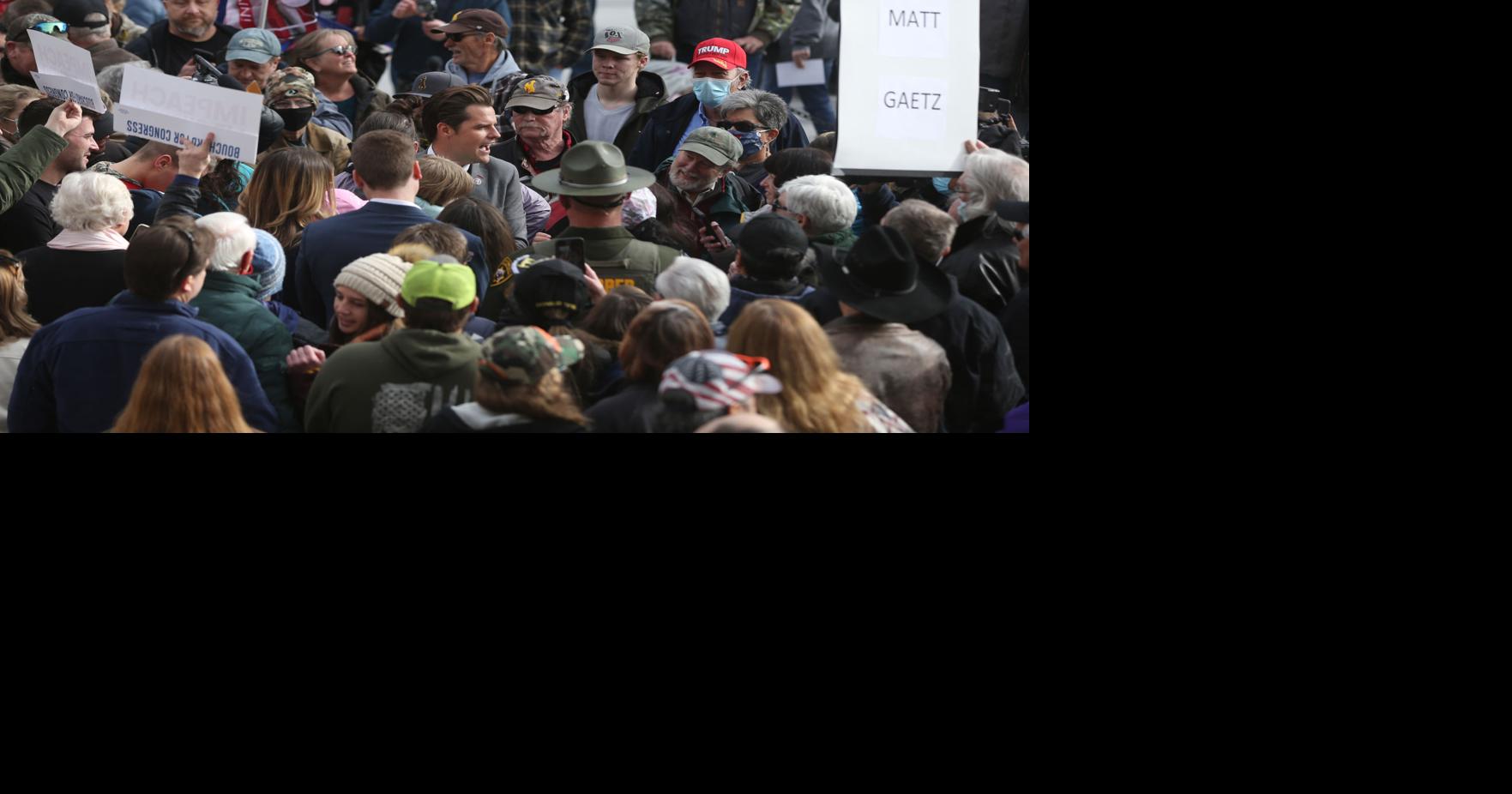 Florida Rep. Matt Gaetz, remote Donald Trump Jr. speak at Cheyenne ...