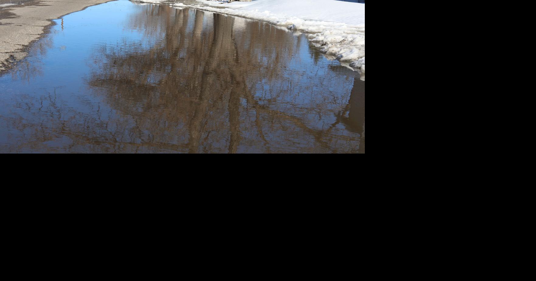 Rapidly melting snow could cause flooding along Casper Creek