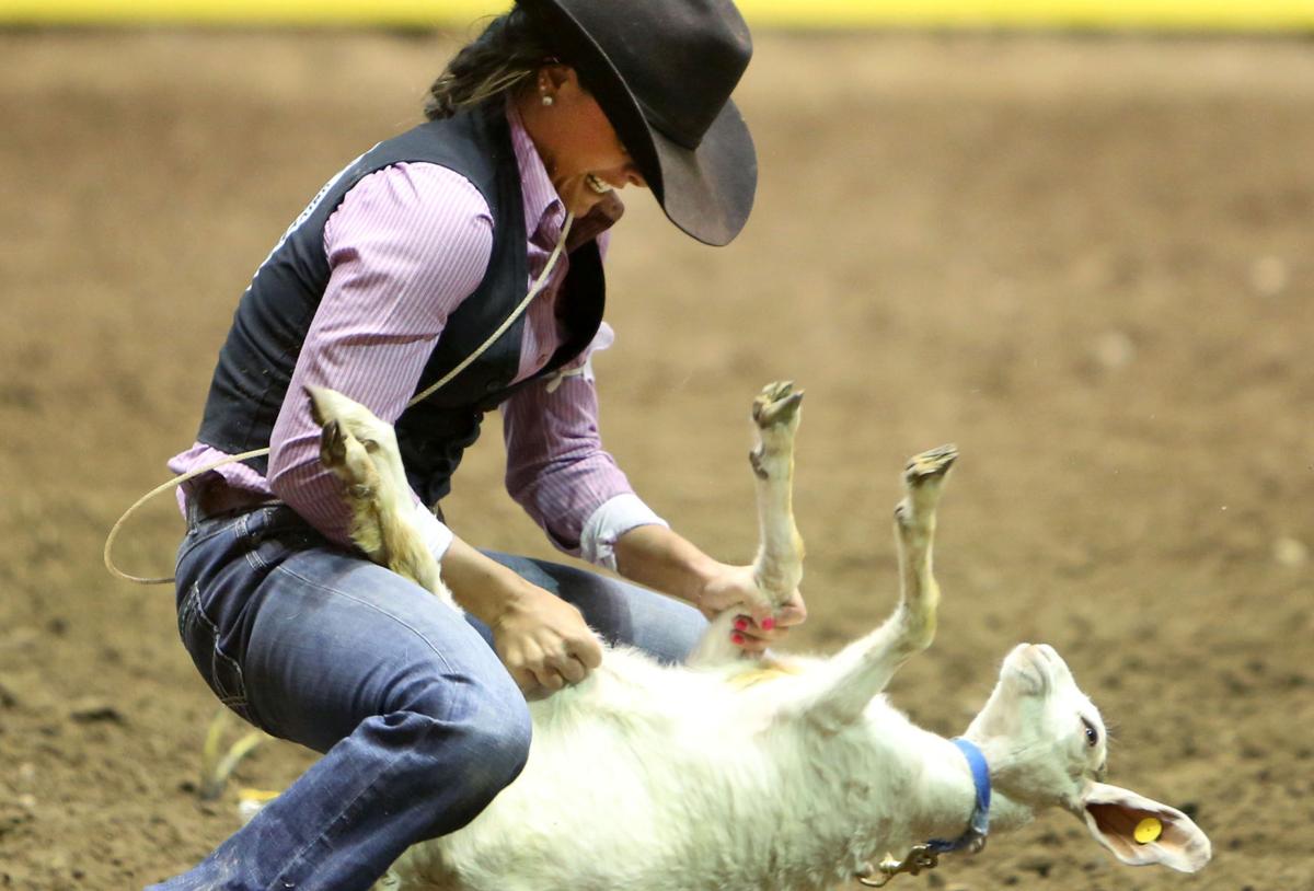 Gillette College's Taylor Engesser wins second round of barrel racing ...
