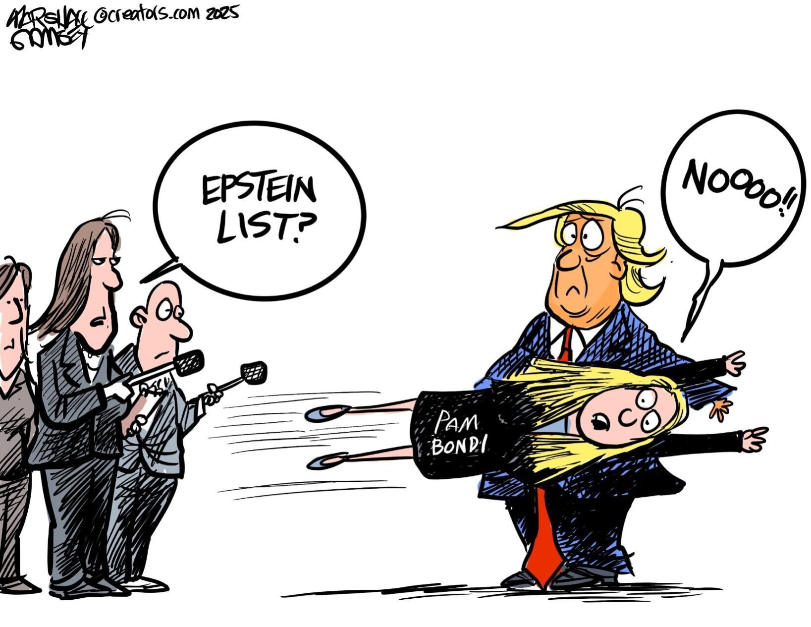 23 political cartoons explore the Epstein files