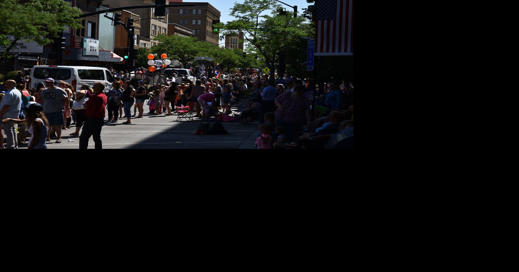 Parade Day marching back into Casper on Tuesday