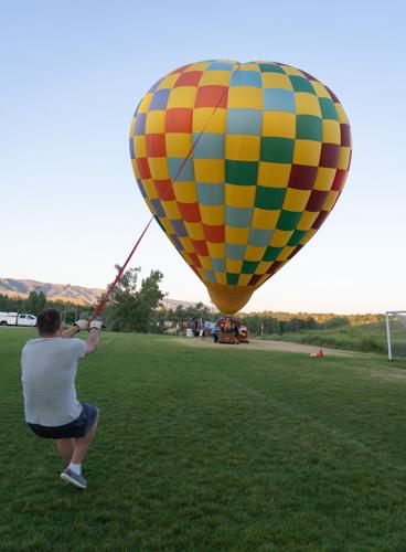 Kicking dirt at the Casper Balloon Roundup