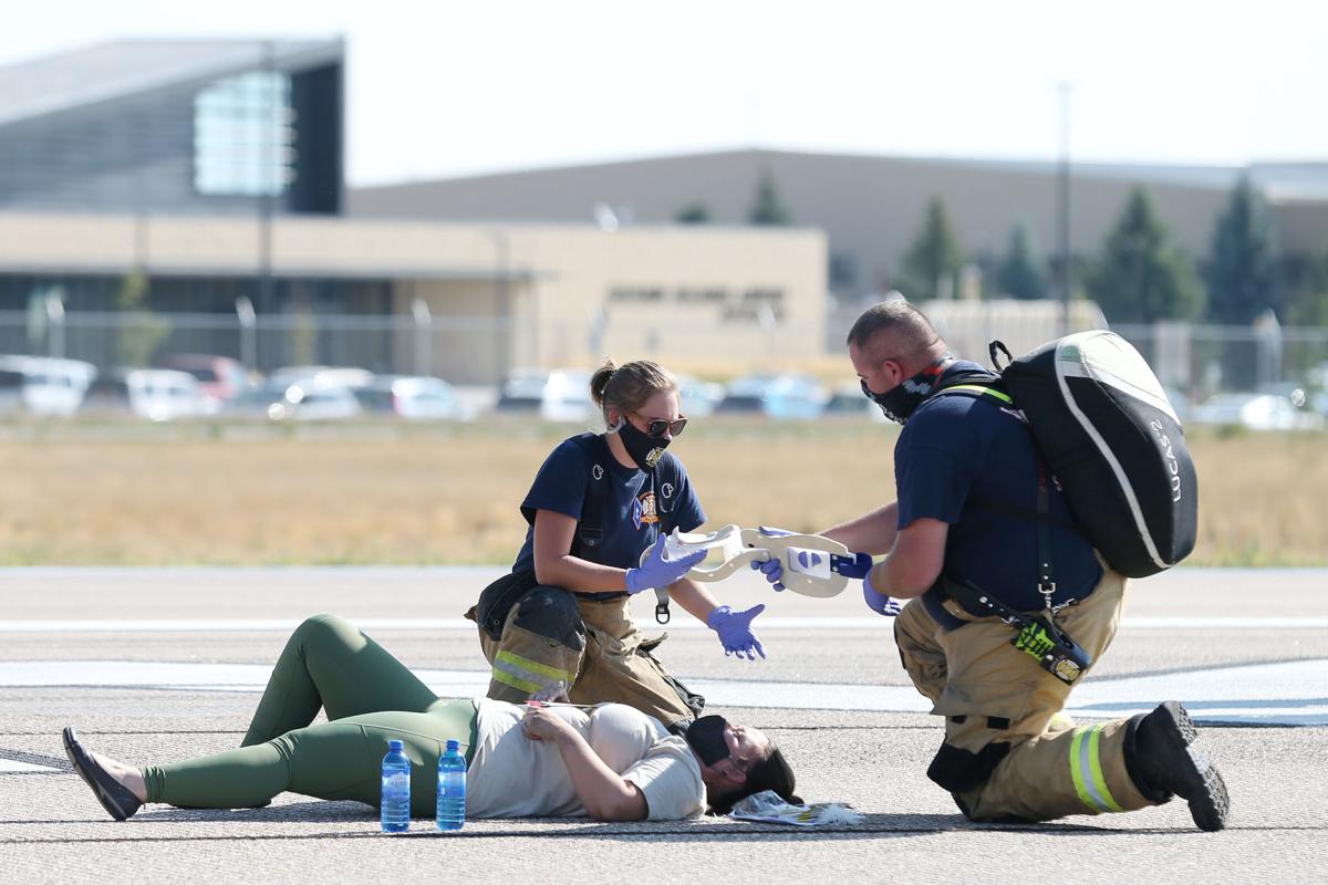 Airport tests emergency preparedness with plane crash simulation