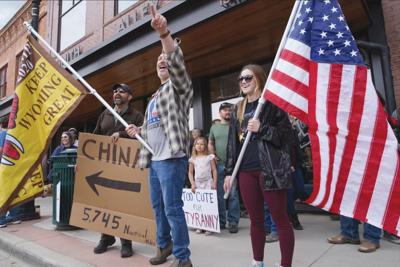 Freedom rally: Citizens gather in Sheridan to protest coronavirus ...