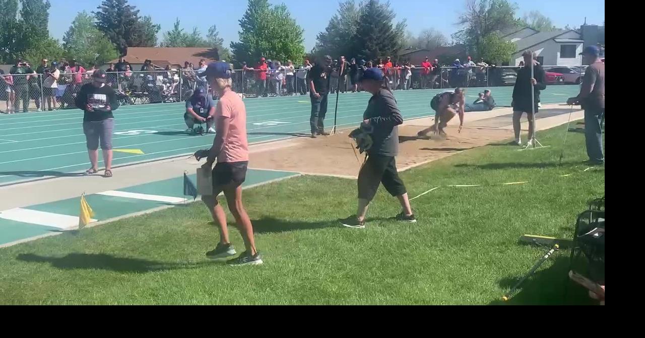 Kelly Walsh's Landon Walker wins the Class 4A long jump Friday with a ...