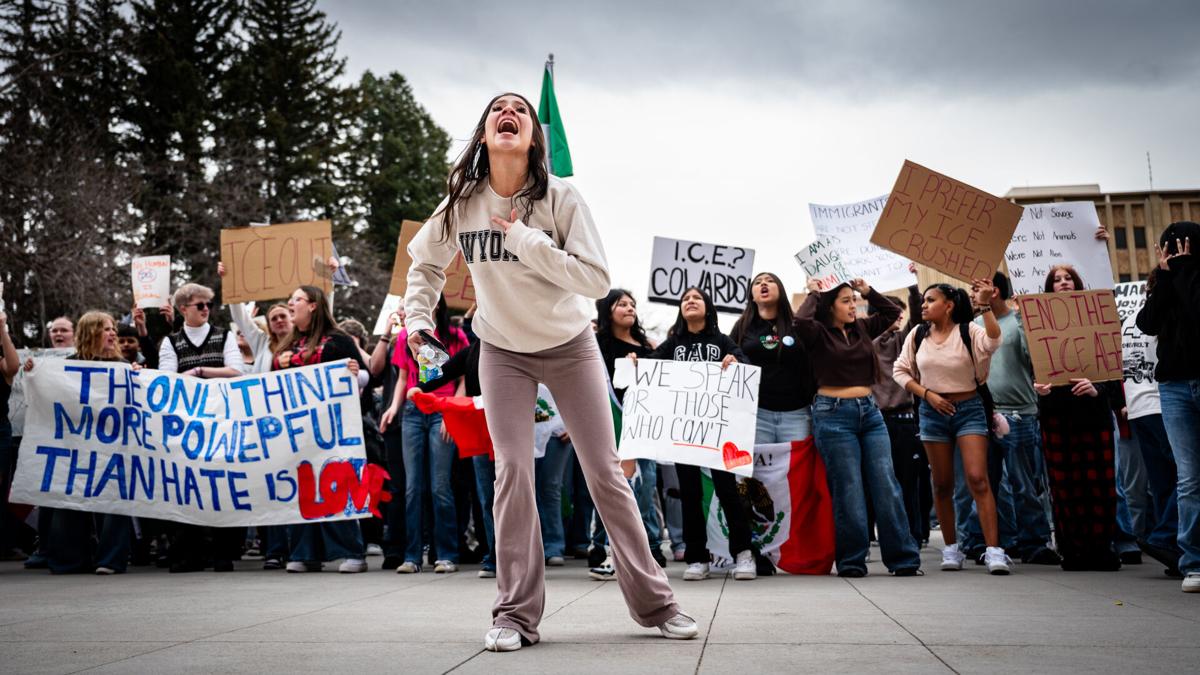 Wyoming students walk out against ICE
