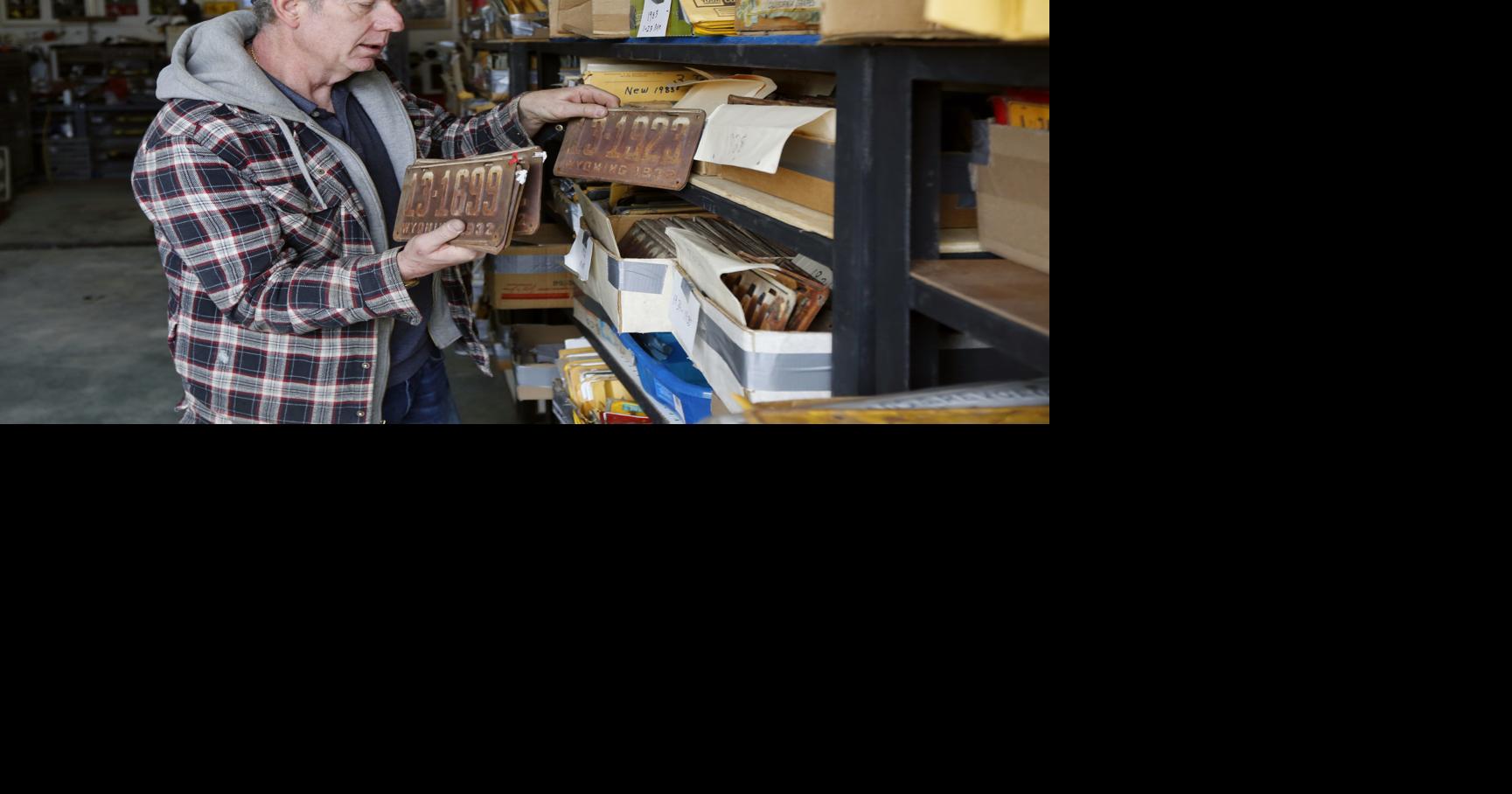 Casper man's license plate collection a unique look at Wyoming history