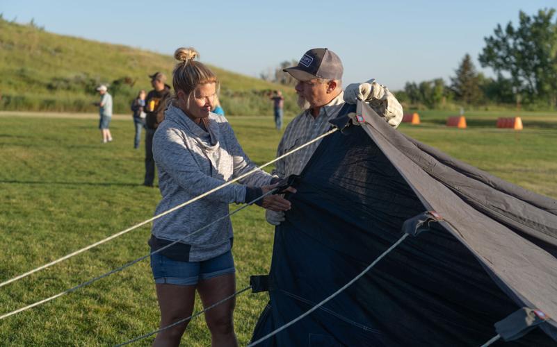 Kicking dirt at the Casper Balloon Roundup