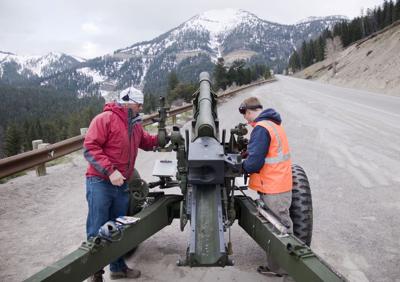 Wyoming Department of Transportation uses Howitzer to trigger avalanches