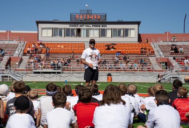 NFL's Logan Wilson holds 1st youth football camp in Casper