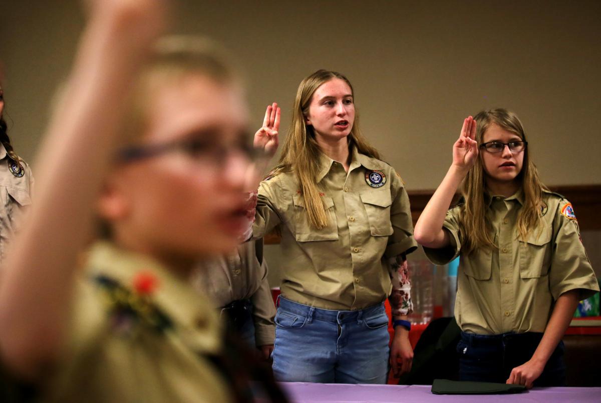 Cheyenne girls among first inducted into Boy Scouts