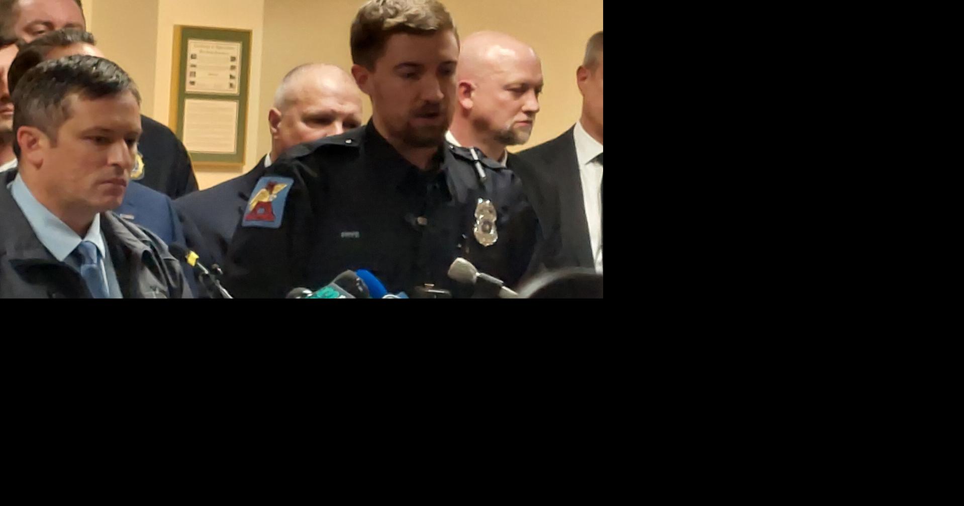 Officer Frye and Derek Swope | | tribdem.com