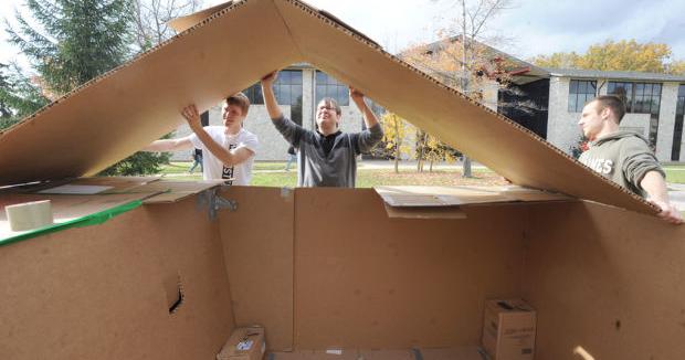 UPJ students’ shacks build awareness of poverty housing | Local News ...