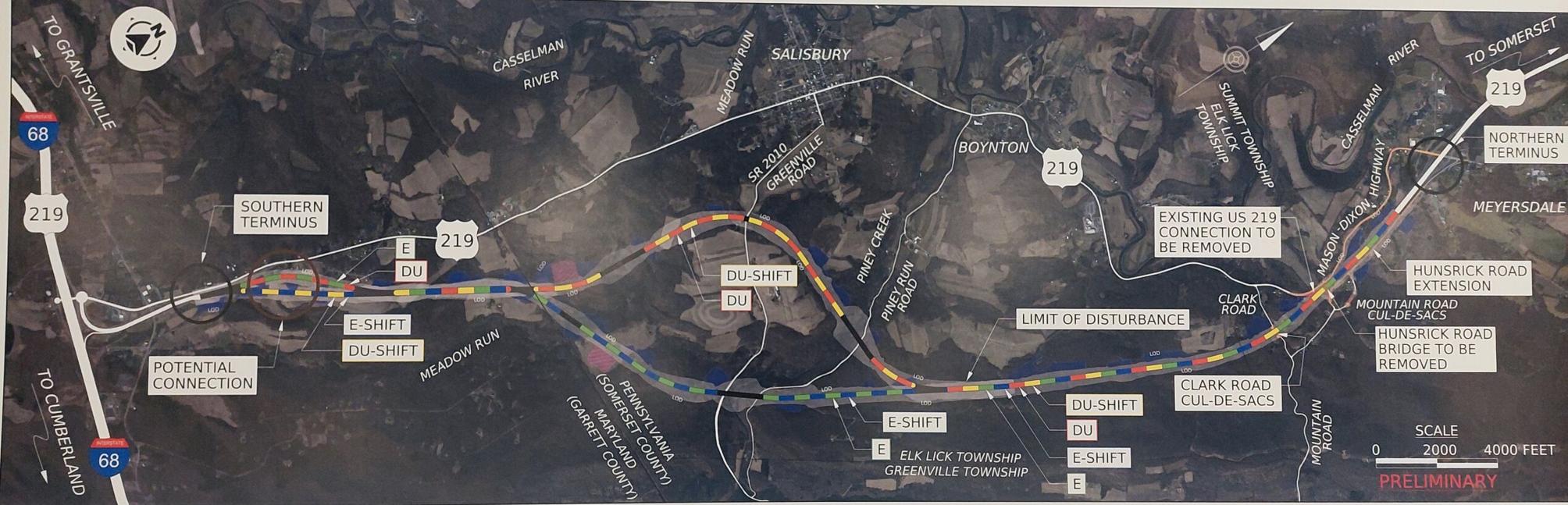 PennDOT recommending shorter U.S. 219 route to Maryland, says plans ...
