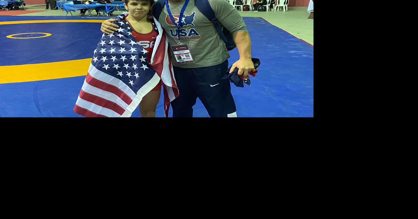 Local wrestlers Keegan Bassett, Violette Lasure earn titles at Pan ...