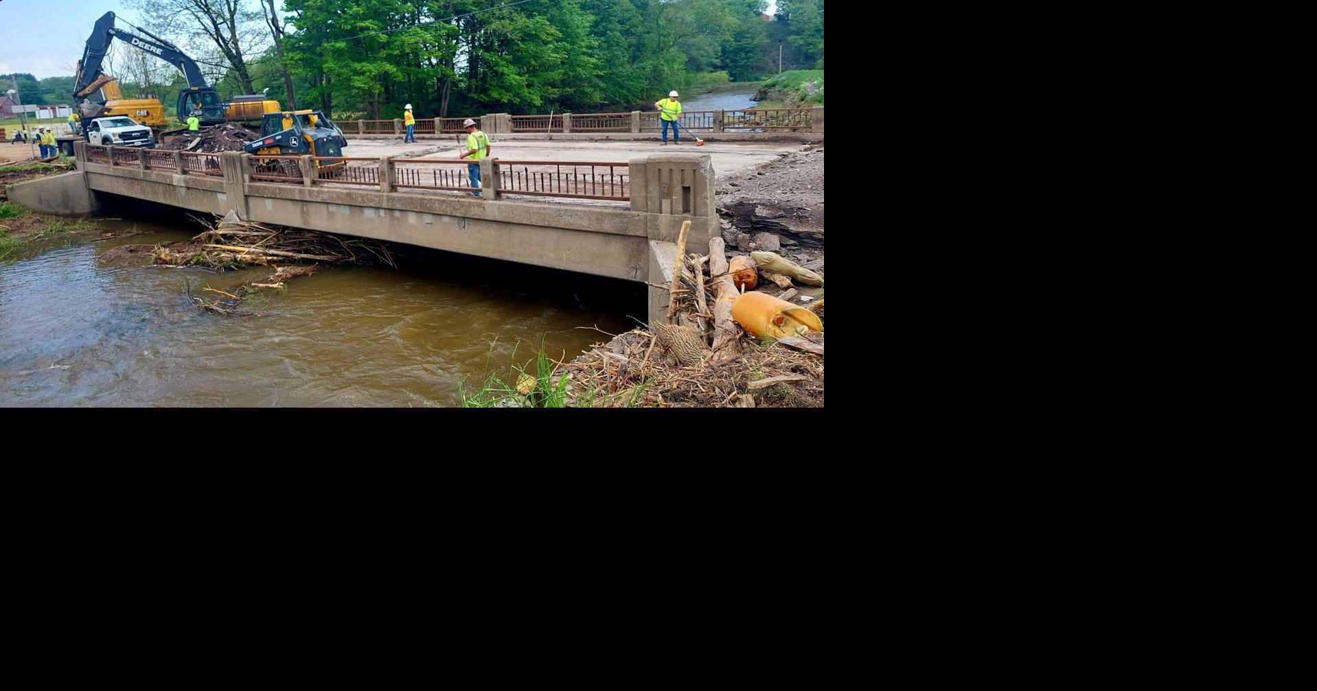 Route 219 reopened in Boynton after temporary structure installed at ...