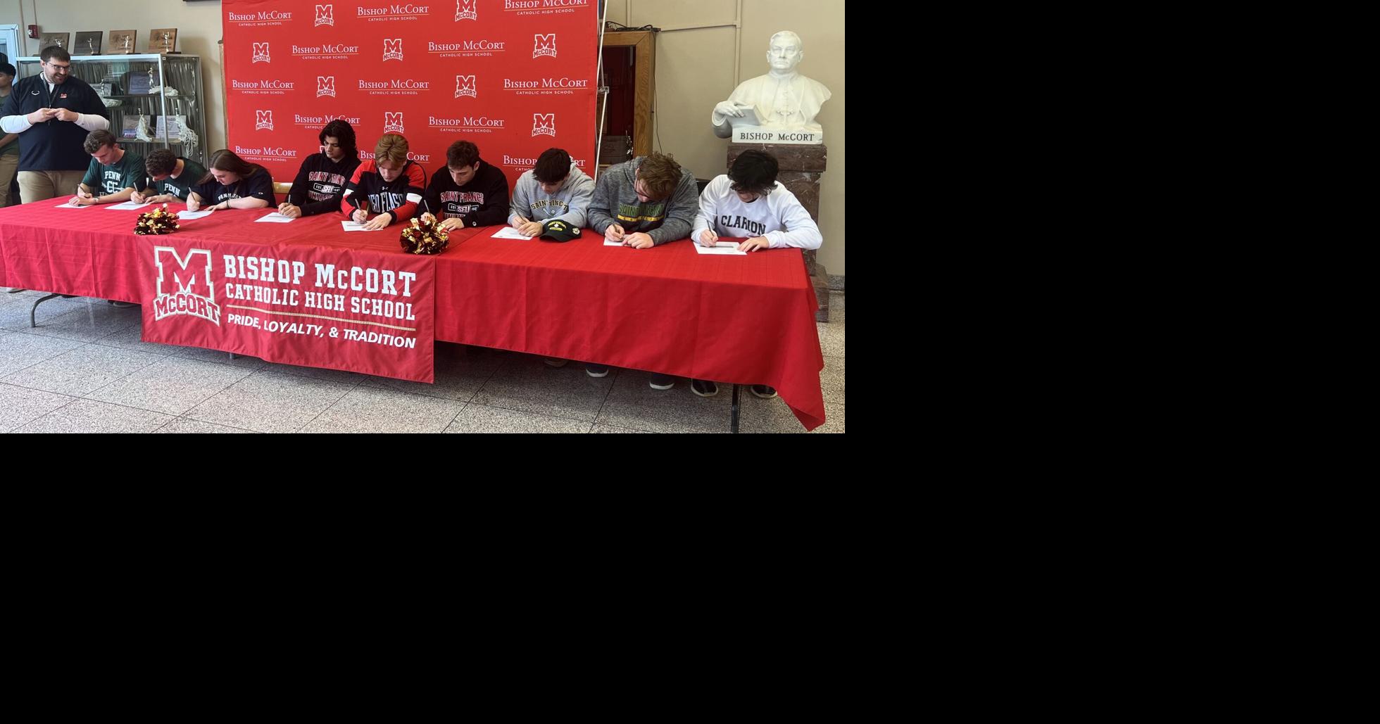 Nine Bishop McCort senior athletes announce collegiate choices | Sports ...