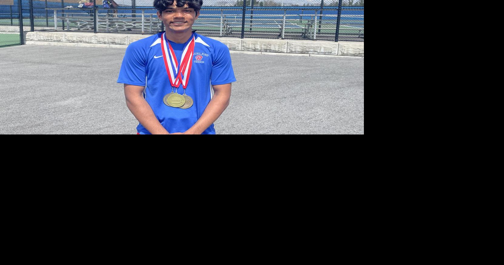 Richland's Nilesh Singh wins 3rd straight District 6 Class 2A singles ...