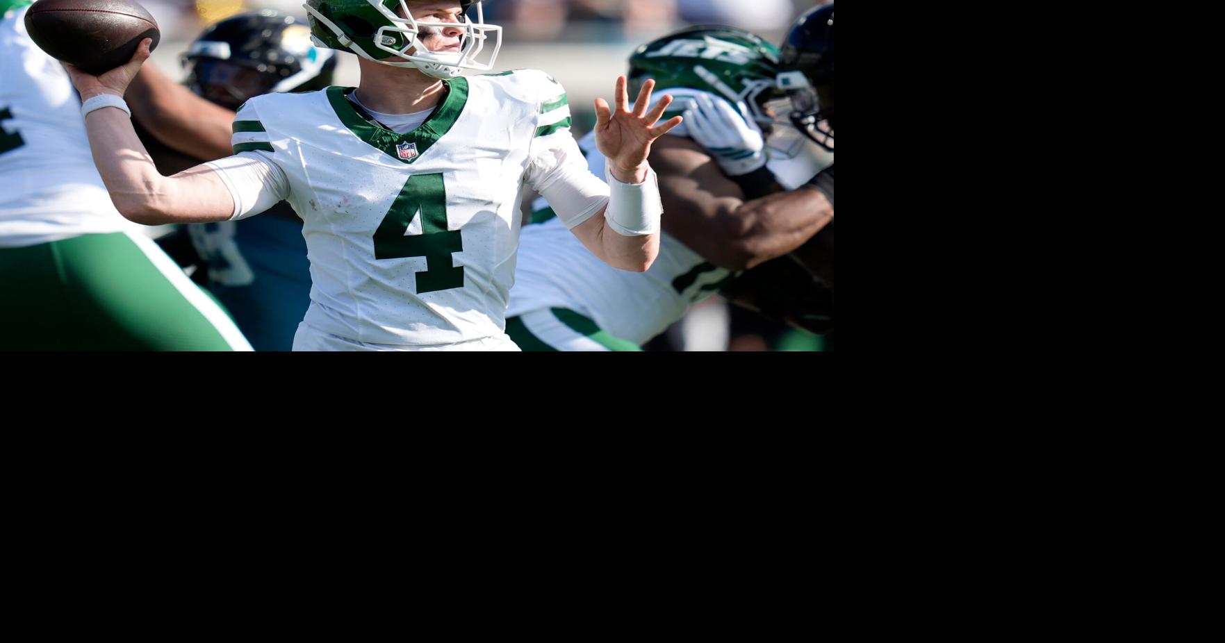 Jets' undrafted rookie Brady Cook will start again at quarterback ...