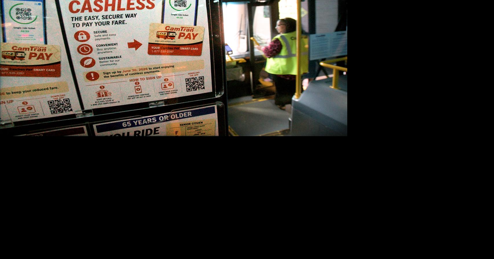 CamTran buses switching to cards and app payment in shift from cash ...