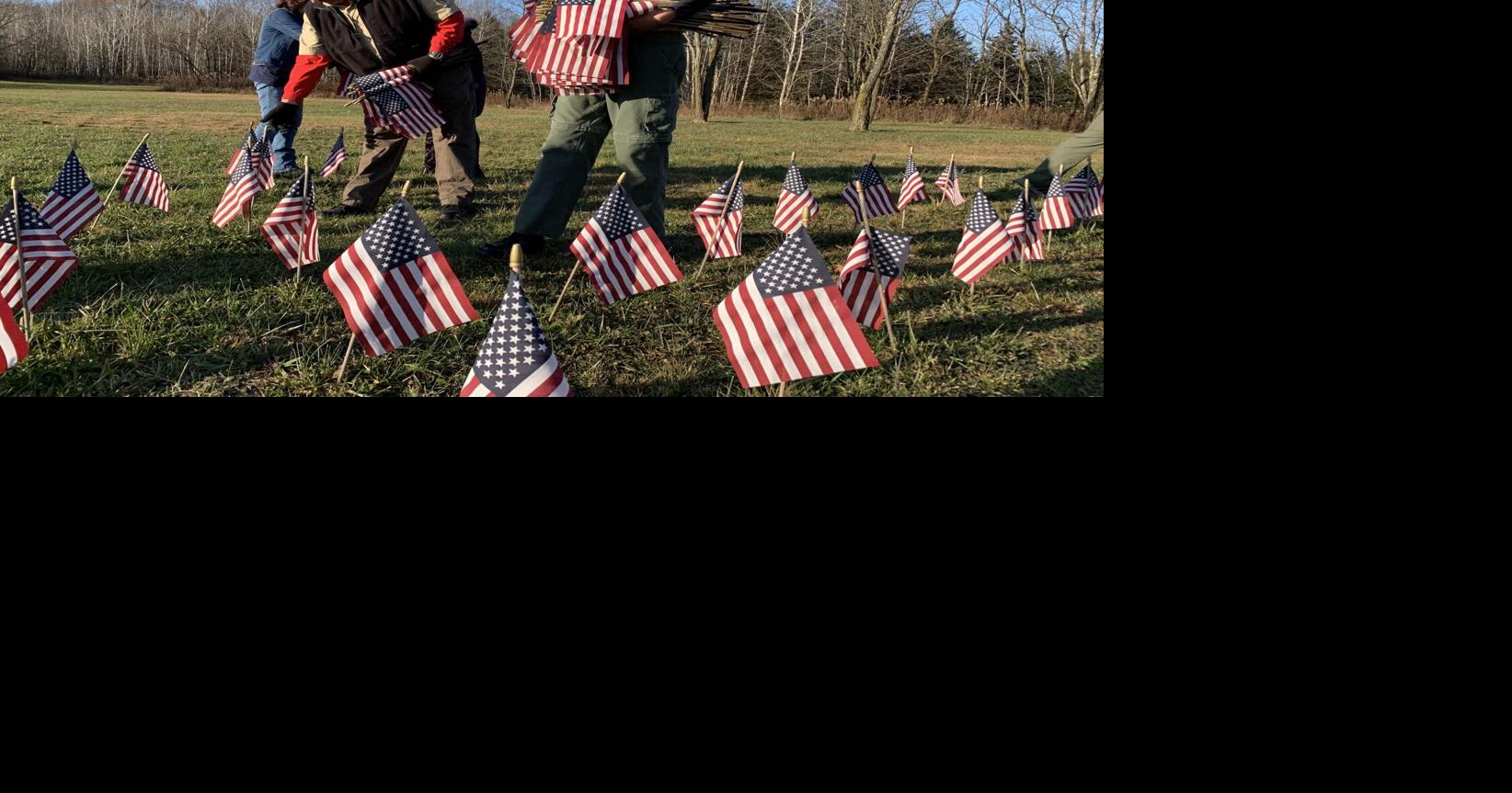 'Just trying to give back': Volunteers retire flags in solemn ceremony ...