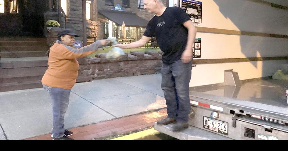 Darlene Eley hands donation to state Rep. Bryan Barbin | Local News ...