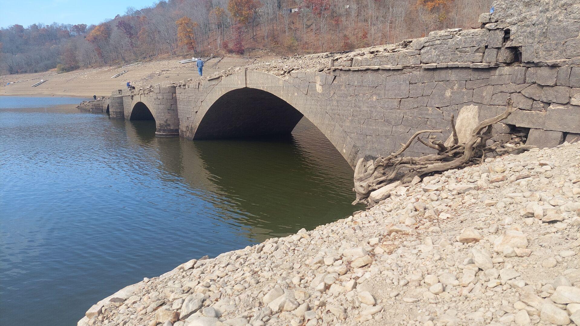 'Never seen it like this': Drought uncovers bridge to Somerset County's past | News | tribdem.com