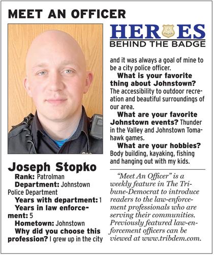 MEET AN OFFICER: Joseph Stopko | | tribdem.com
