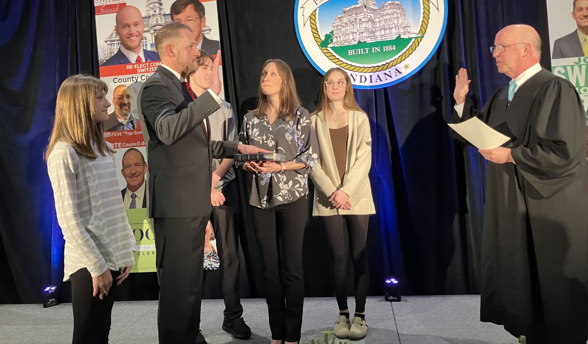 'Historic night' as Vigo GOP swears in election winners | Local News ...