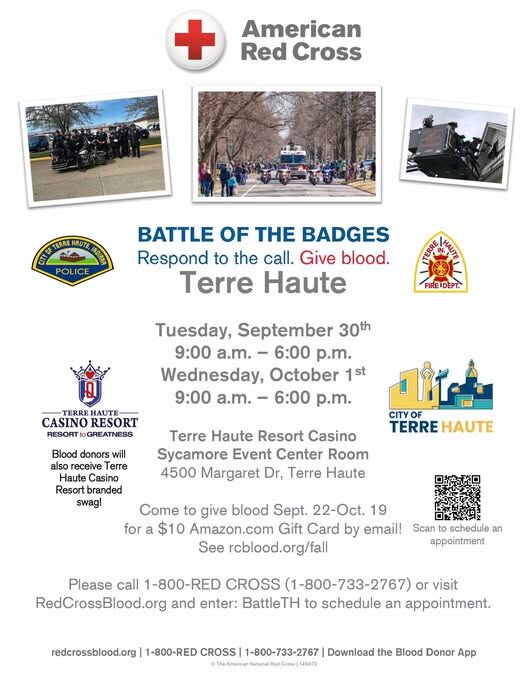 Blood drive competition involves first responders | Local News ...