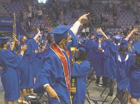 Indiana State University students celebrate in-person commencement ...