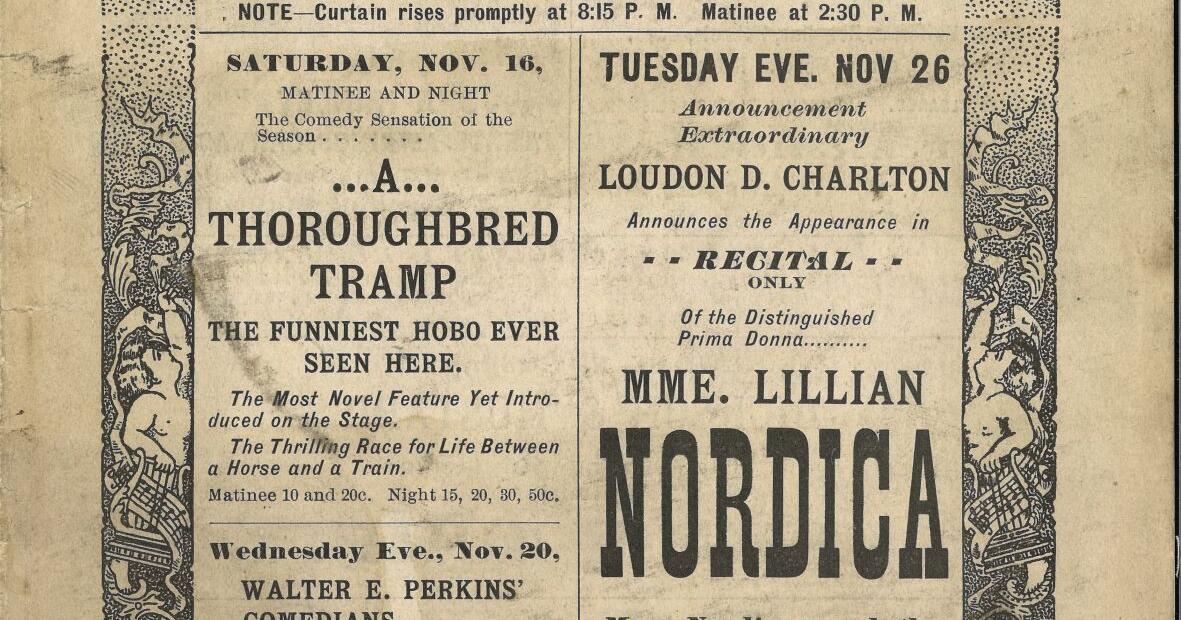 HISTORICAL TREASURE: Grand Opera House Program | Features | tribstar.com