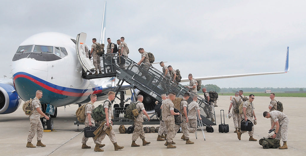 SLIDESHOW: Company K, 3rd Batallion, 24th Marines depart for deployment ...