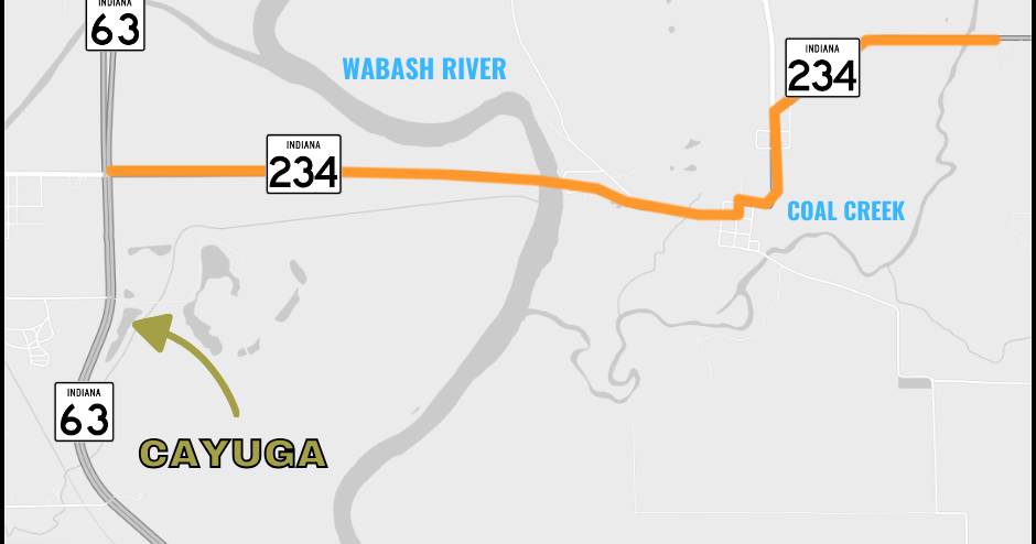 Lane closures to impact Indiana 234 near Cayuga | Local News | tribstar.com