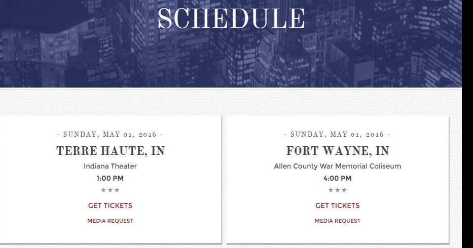 Trump schedule shows 1 p.m. Sunday stop in TH | News | tribstar.com