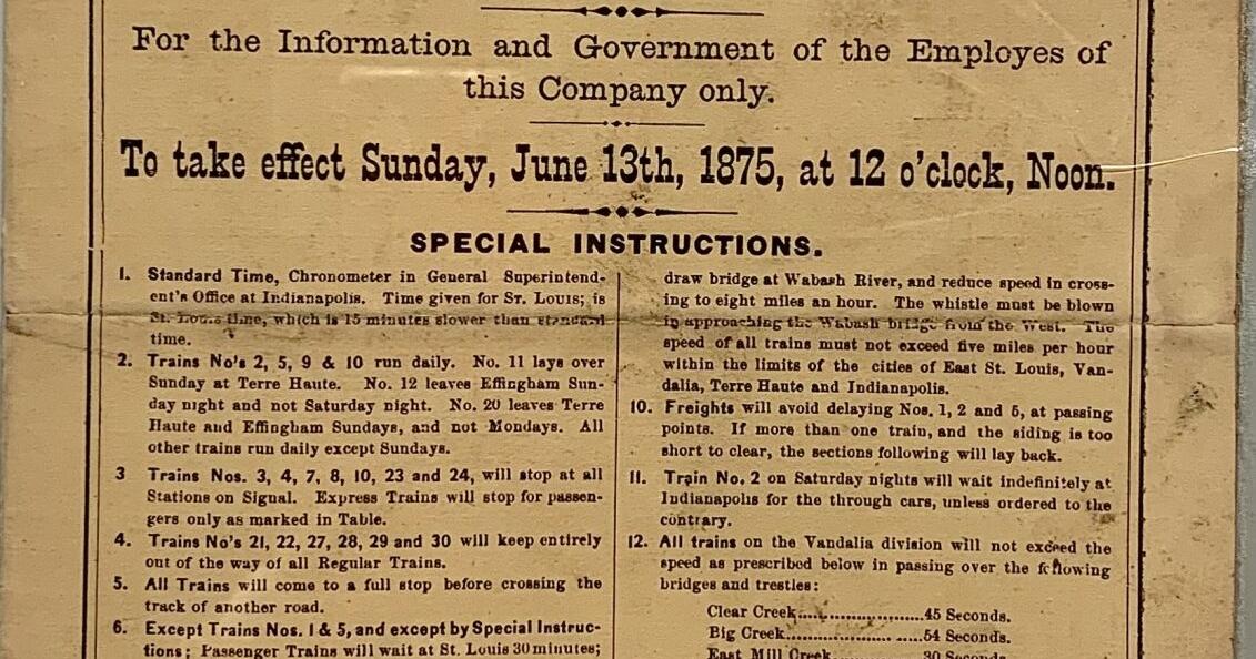 Historical Treasure: Vandalia Railroad made travel to Indianapolis ...