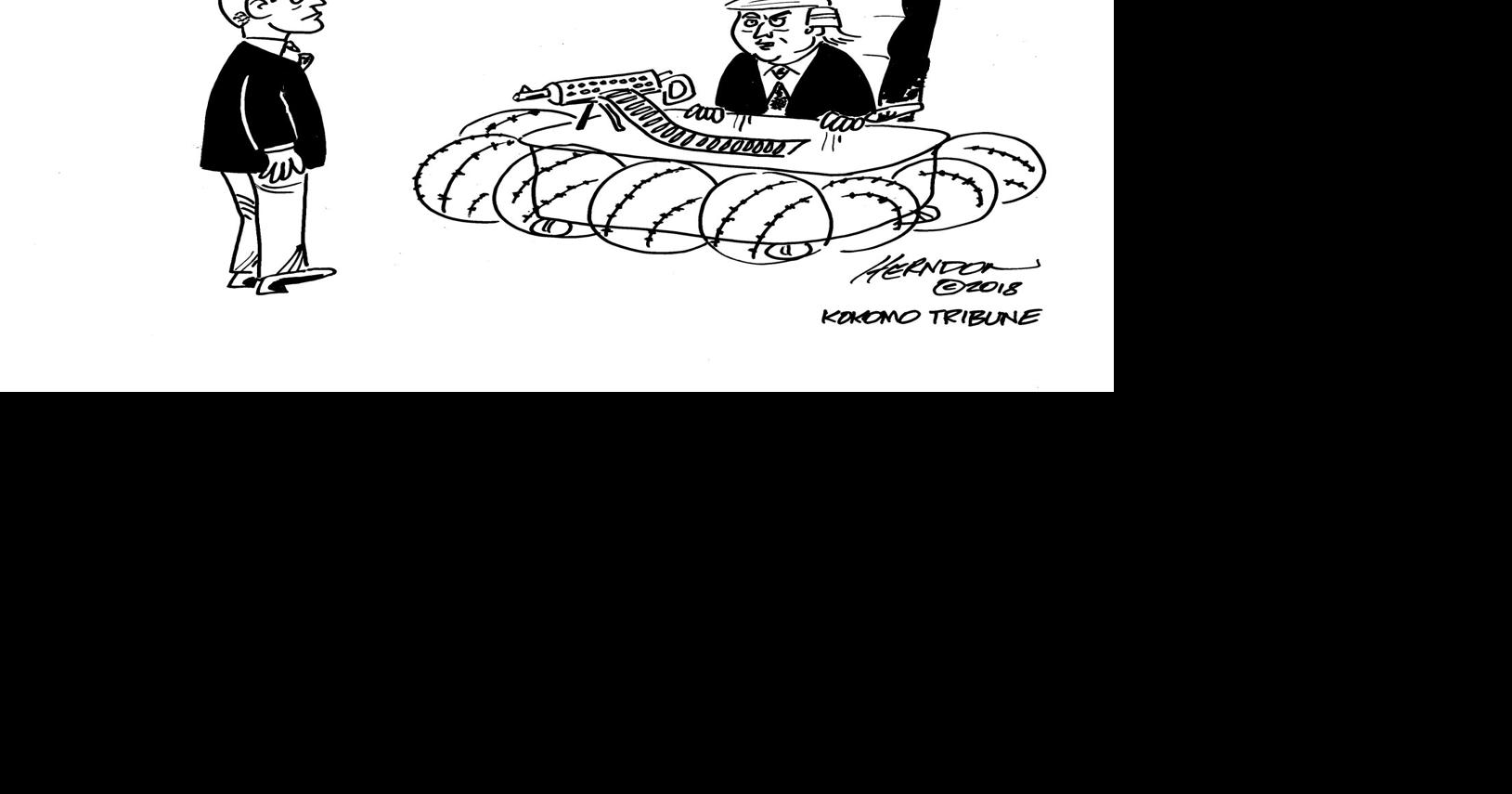 Editorial Cartoon: Hunkered Down | Opinion | tribstar.com