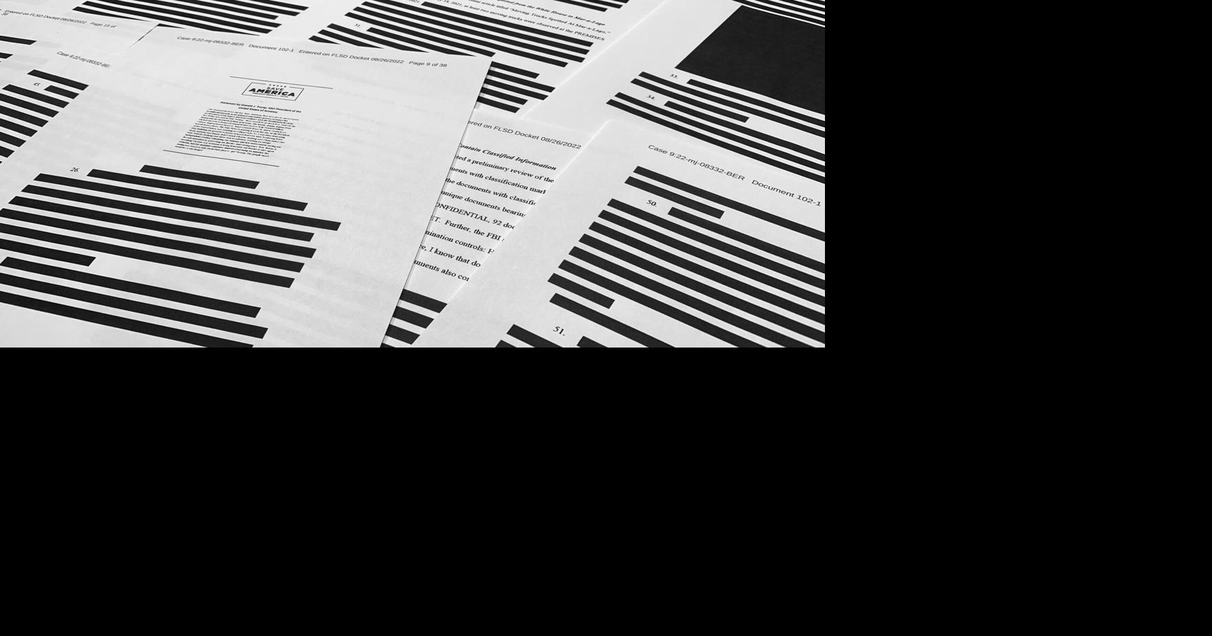 FBI: Trump mixed top secret docs with magazines, other items | News ...