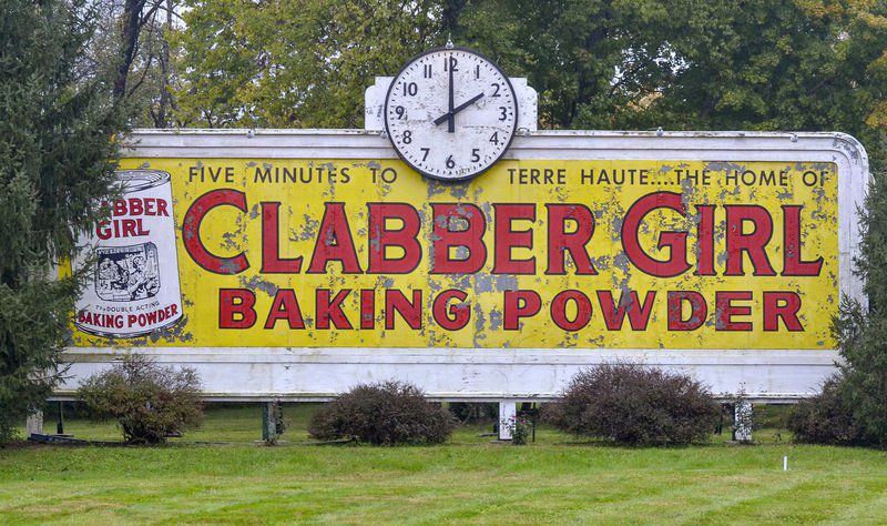 Iconic Clabber Girl billboard returns | Local News | tribstar.com