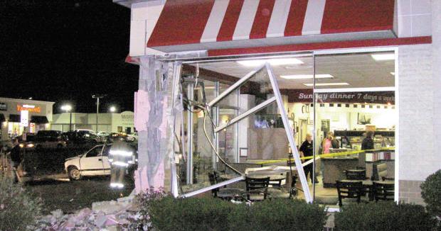 High-speed chase ends in crash into KFC restaurant | Local News ...