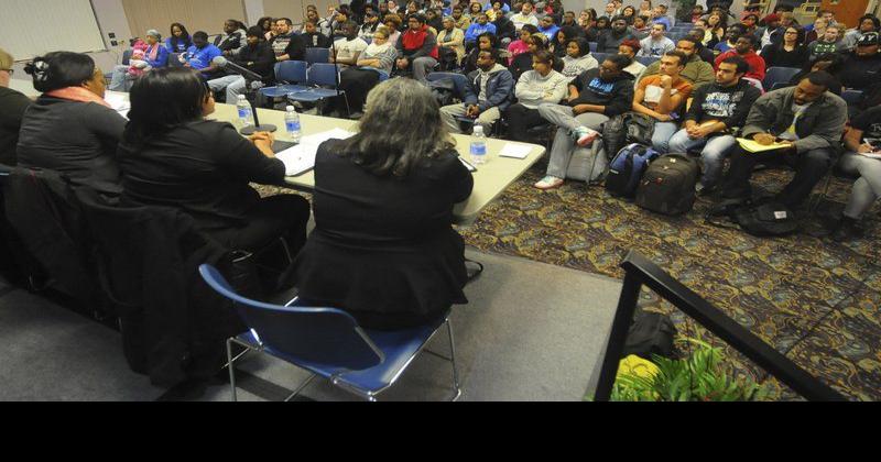 Packed room hears panel discuss 'Lessons of Ferguson' | Local News ...