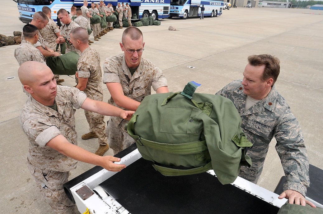 SLIDESHOW: Company K, 3rd Batallion, 24th Marines depart for deployment ...