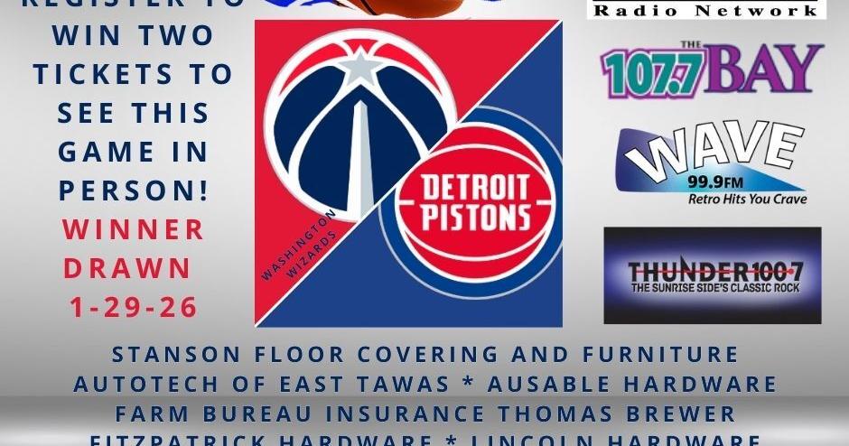 Detroit Pistons VS Washington Wizards Ticket Giveaway! | Contests ...