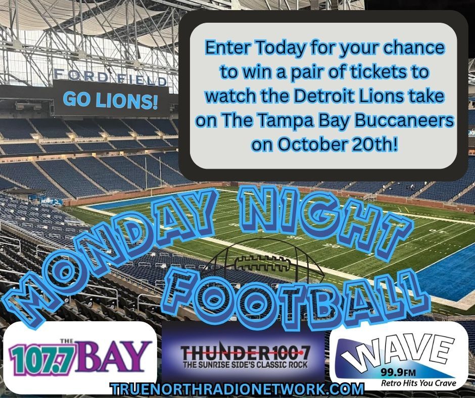 Win Tickets to see The Detroit Lions play Monday Night Football at Ford ...